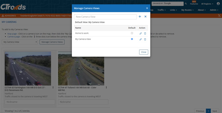 Connecticut Cameras | View Live Connecticut Cameras | CT Roads