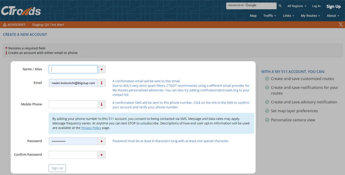Connecticut Traffic Advisories | CT Traffic Reports | CT Travel Smart